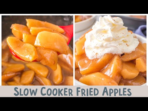 🍎 Slow Cooker Cracker Barrel Fried Apples – Sweet & Nostalgic 🍎