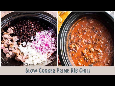 Slow Cooker Prime Rib Chili {leftover Prime Rib} 🥩🥄